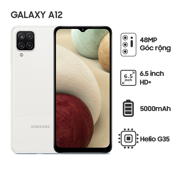 Samsung Galaxy A12 4G/128GB Chính Hãng (Đã Kích Hoạt BHĐT) | Hiệu năng ...