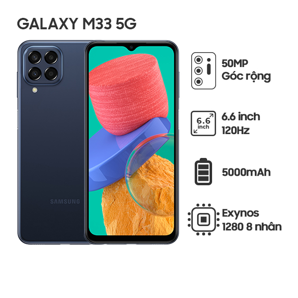 Samsung Galaxy M33 5G 8G/128GB Chính Hãng - BHĐT | Giá rẻ, chơi mướt