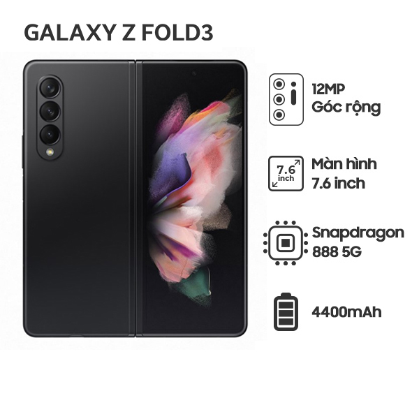 Samsung Galaxy Z Fold3 5G 256GB Chính Hãng - BHĐT | Hiệu Năng Mạnh mẽ ...