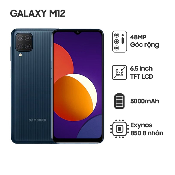 Samsung Galaxy M12 3G/32GB Chính Hãng | Giá rẻ tại Dienthoaigiakho