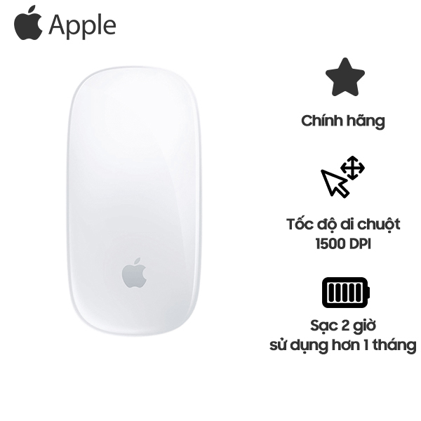 Chuột Không Dây Apple Magic Mouse 2021 - Silver (Fullbox) | Giá cực chất | Giao hàng nhanh | Uy tín