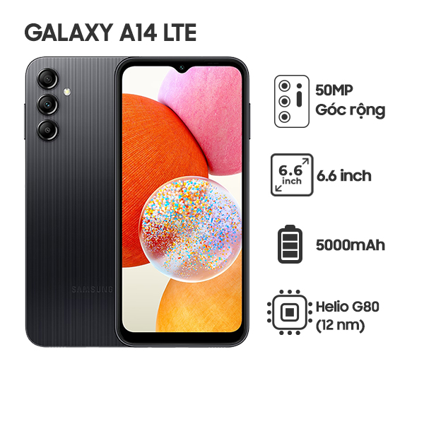 Samsung Galaxy A14 LTE 4G/128GB Chính Hãng - BHĐT | Hiệu năng mượt mà ...