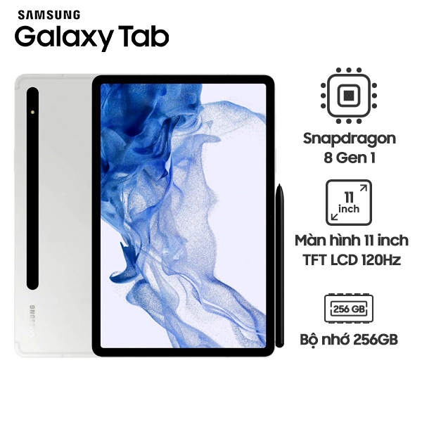Samsung Galaxy Tab S8 Wifi 8G/256GB Chính Hãng | Giá Hấp Dẫn, Uy Tín 100%