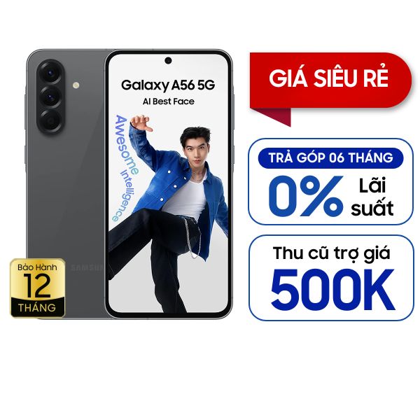 Samsung Galaxy A56 5G 8GB/128GB chính hãng | Giá rẻ, trả góp 0%